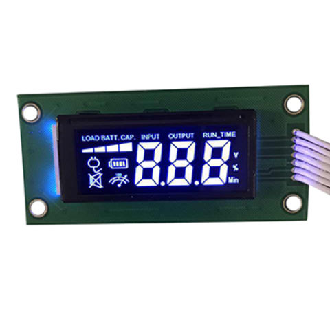 China Segment LCD panel, VA LCD display module, blue color backlight on Global Sources,Segment ...