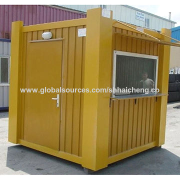 Buy Wholesale China Security Guard Container Cabin, Door With Porch ...
