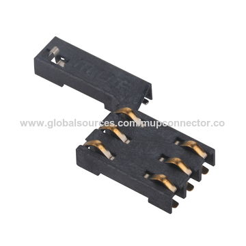 China High quality and yields smart card connectors 6pin normally open ...