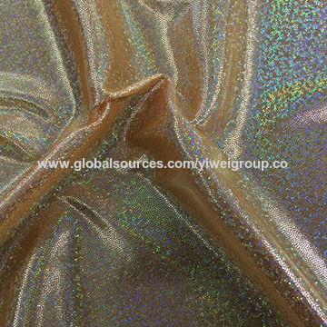 Buy Wholesale China Metallic Foil Printed Polyester Fabric For Fashion ...