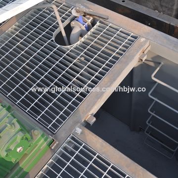 Steel bar grating , water treatment plant platform, with over 15 years ...