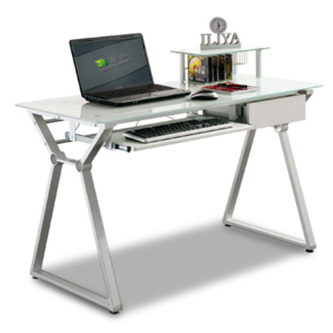 Buy Wholesale China Computer Desk, Made Of Tempered Glass, Mdf And ...