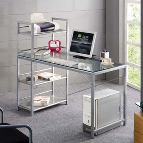 Buy Wholesale China Modern Design Computer Table, Made Of Tempered ...