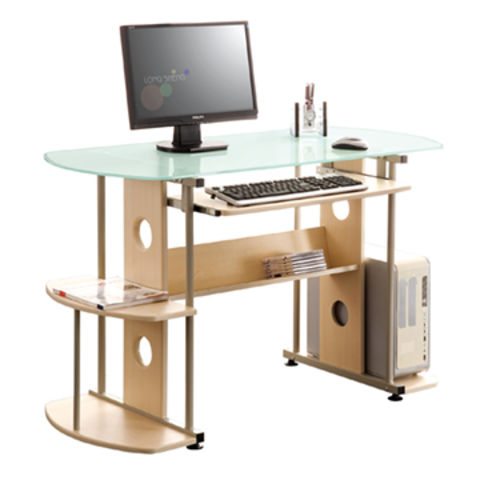 Buy Wholesale China Computer Desk With Tempered Glass Keyboard Panel ...