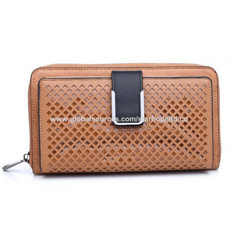 2019 Custom Printing Zipper Pu Long Wallet Unique Design Beautiful ...