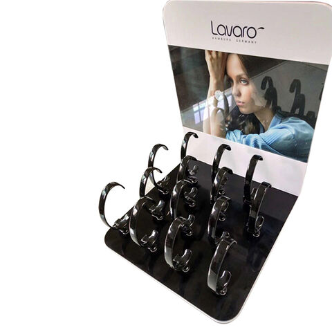 Factory Design Metal C Rings Counter Top Black Watch Display Stand ...
