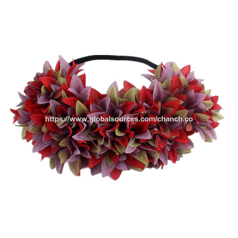 Jodi Handmade Flower Hair Bands, Various Colors Are Available, Small ...