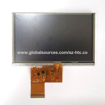 China 5.0 inch WVGA TFT, 800x480 TFT Display with Resistive Touch Panel ...