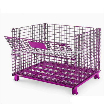 Buy China Wholesale Wire Mesh Container Cart Trolley & Galvanized Wire ...