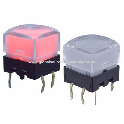 ChinaHonyone Bi-color Tactile Switches, Momentary 50mA/12V DC, Square ...
