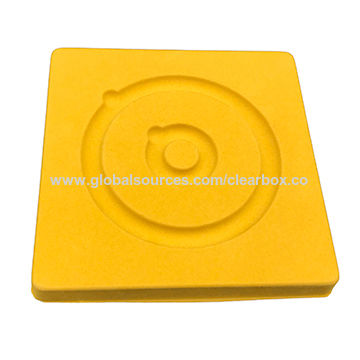 Buy Wholesale China Plastic Flocking Blister Tray Custom Yellow Tray ...
