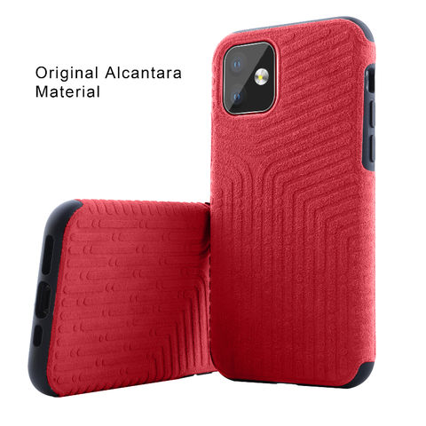 China For iPhone 11 Luxury Official Genuine Suede Leather Case on ...