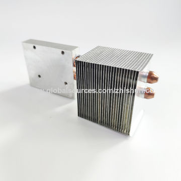Copper Pipe Aluminum Fins Heatsink For Led Radiator, Professional Metal ...