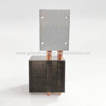 Led Lighting Copper & Aluminum Plate Cooler Bonded & Folded Fin ...