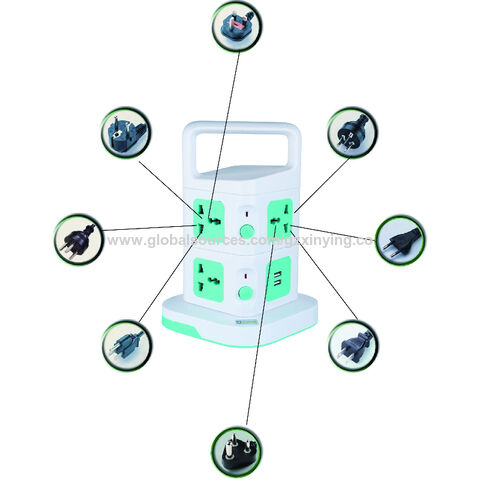 Buy Wholesale China Universal Tower Desktop Socket With Individual ...