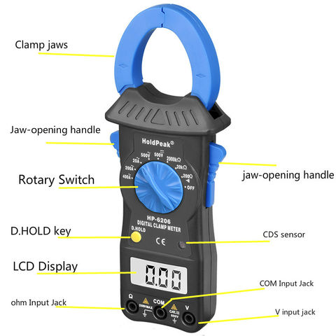 China Smart digital clamp meter , 500V digital multimeter, high voltage ...