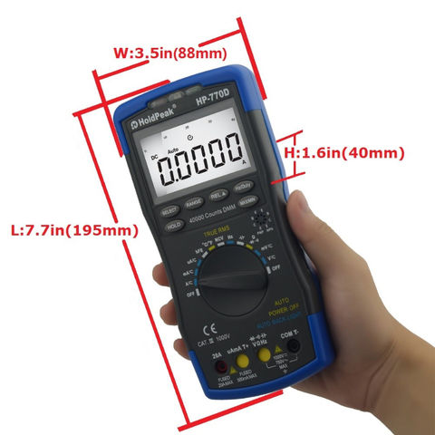 Buy Wholesale China Digital Multimeter Hp-770d High-accuracy Auto Range ...