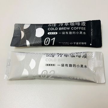 China Aluminum foil laminated cold brew liquid instant coffee easy tear ...