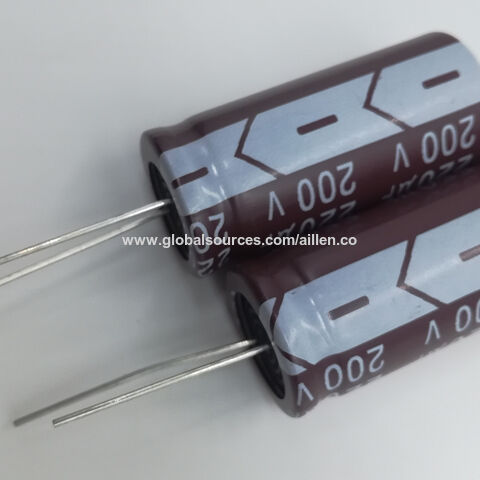 Aluminum Electrolytic Capacitor 6.3~450V Plug-in Capacitors High ...