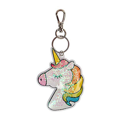 Promotional Aluminium liquid filled keychain Quicksand Star Key Ring ...