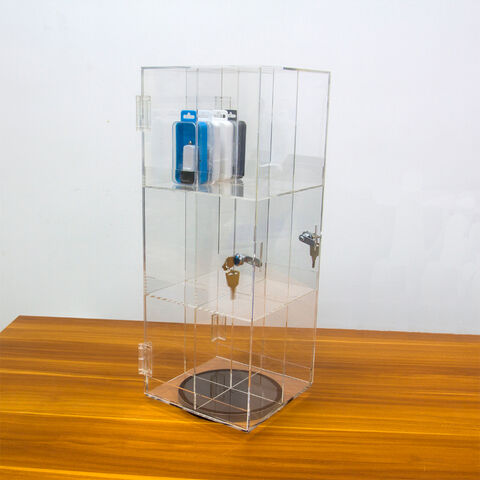 Buy Wholesale China Factory Sale 4 Tiers 360 Rotating Lockable Clear ...