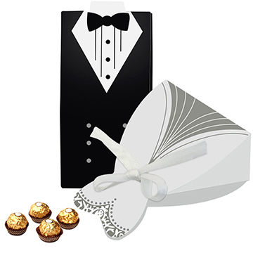 Buy Wholesale China Wedding Favor Dress & Tuxedo Bride And Candy Box ...