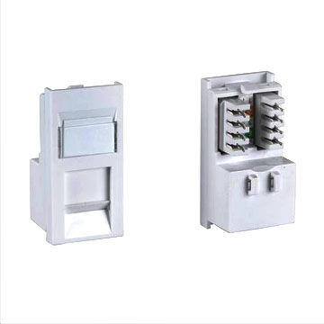 CAT 6 Floor Module for Euro Faceplate, Made of High-impact Flame ...