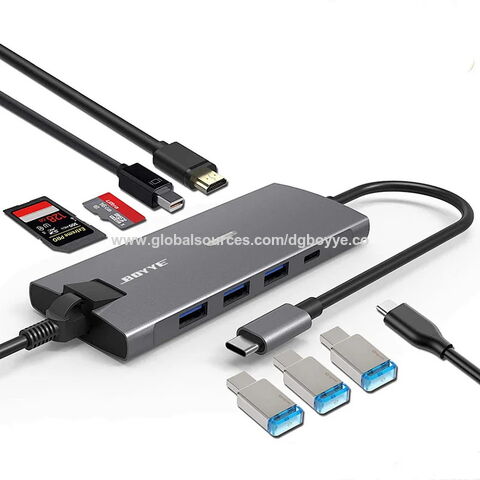 Buy Wholesale China Odm Usb Hub Triple 4k Display Usb-c Multiport Av ...