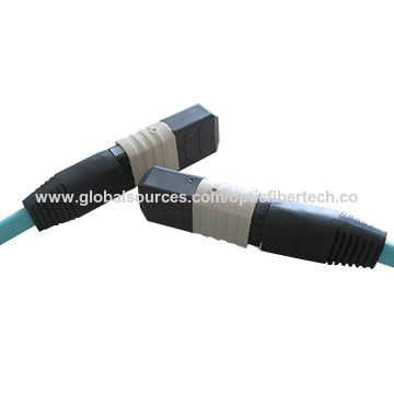 12-fiber MPO Fiber-optic Male Connector with High Return Loss and Low ...