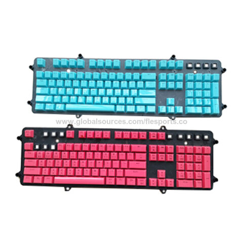 Crystal transparent multicolor keycaps for all mechanical keyboard, 104 ...