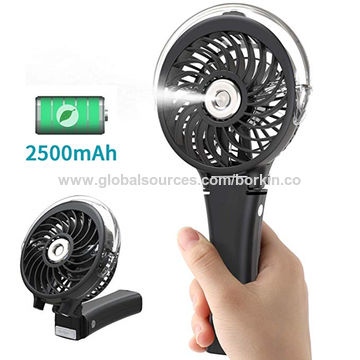 Buy Wholesale China Small Handheld Portable Misting Fan, 2500mah ...