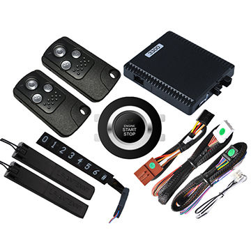 Two-way alarm remote engine start system with smart keyless entry ...