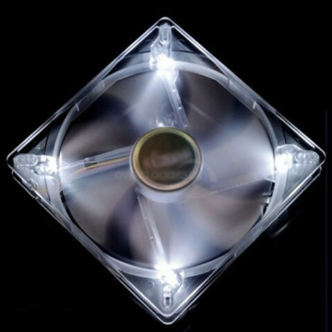 Buy Wholesale China White Illumination Cooling Fan, 140mm Fan, Crystal ...