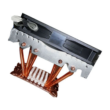 China CPU Cooler with 4 Copper Heat Pipes and Base on Global Sources ...
