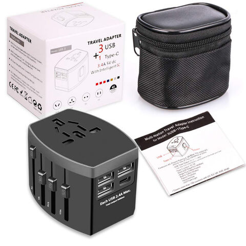 Buy Wholesale China Usb Universal Travel Adapter All-in-one Type-c ...