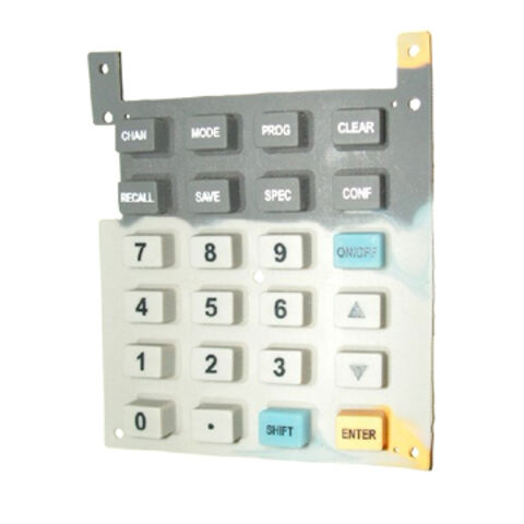 Customized silicone POS keypad many process key-press high quality push ...
