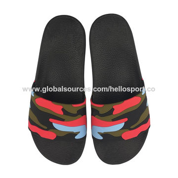 Buy Wholesale China Hellosport Custom Beach Men Rubber Slide Sandals ...