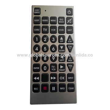ChinaUniversal jumbo big keypad remote control for TV cable DVD SAT on ...