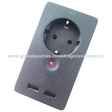 Buy China Wholesale 1-way German Outlets 2 Usb Charger Port Surge ...