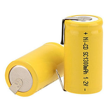 Buy Wholesale China 1.2v Nicd Sub C Size 1300mah Rechargeable Battery With Tabs & 1.2v Nicd Sub ...