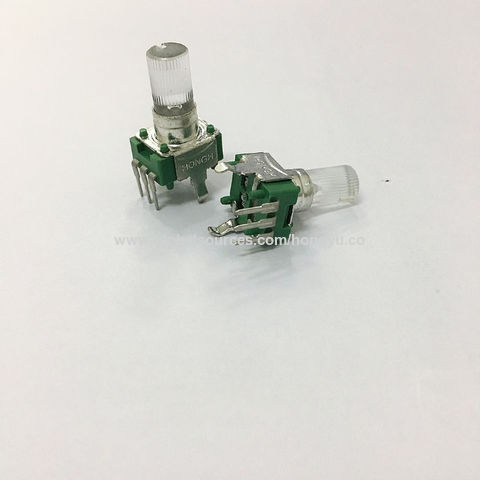China 9mm clear shaft led indicate rotary potentiometer on Global ...