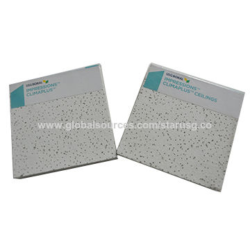 New Impression surface 16mm climaplus acoustical ceiling board, mineral ...
