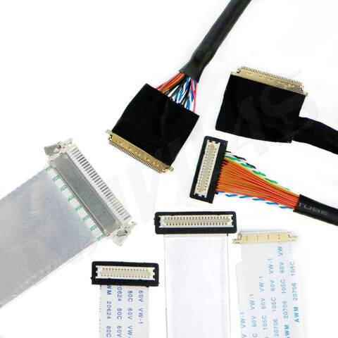 Custom Ffc Cable Assembly Any Connector I-pex Amp Hirose Jst Molex Lvds ...