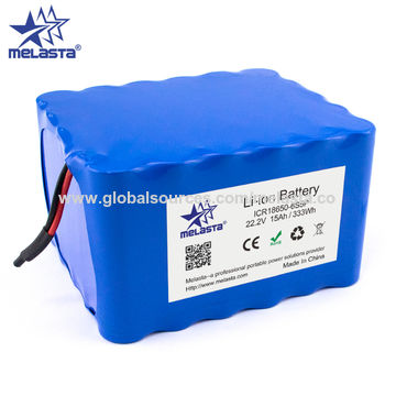 Rechargeable Lithium Icr18650 6s5p 22.2v 15000mah Li-ion Battery Pack ...