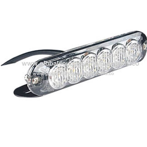 Super-slim LED Headlight, Grill Light, 3-piece LED, Amber/Green/Red ...