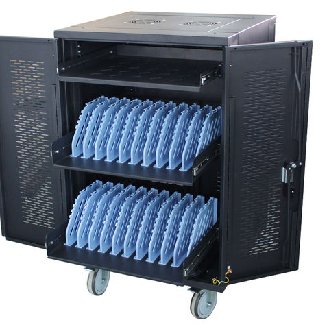 China UK Type 20 Slots AC Laptop Charging Cabinet,Charging Trolley With ...