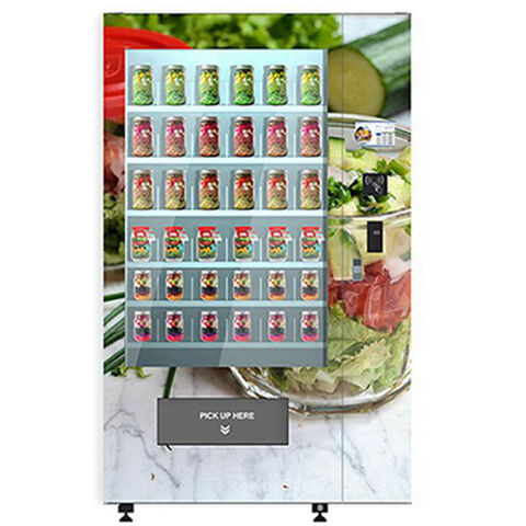 Salad Jar Glass Vending Machine With Advertising Touch Screen $3500 ...