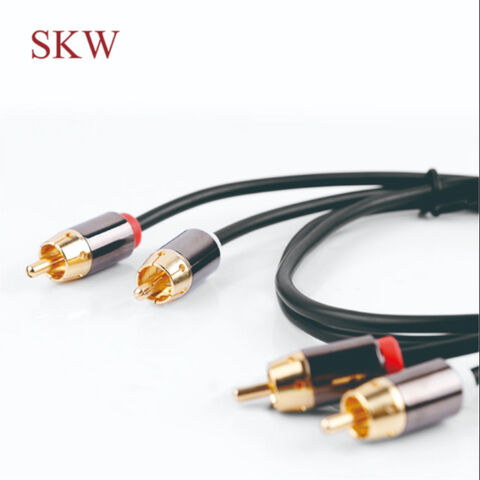 Skw High Quality Rremium 2 Rca To 2 Rca Oxygen Free Shielded Male To ...