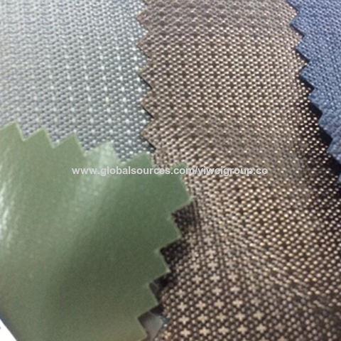 China 420D jacquard polyester fabric with PVC backing finished for ...