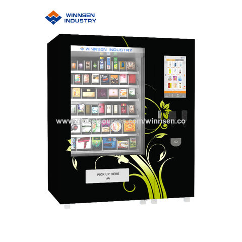 Salad Drinks Mini Vending Machine With Conveyor Vending System And ...